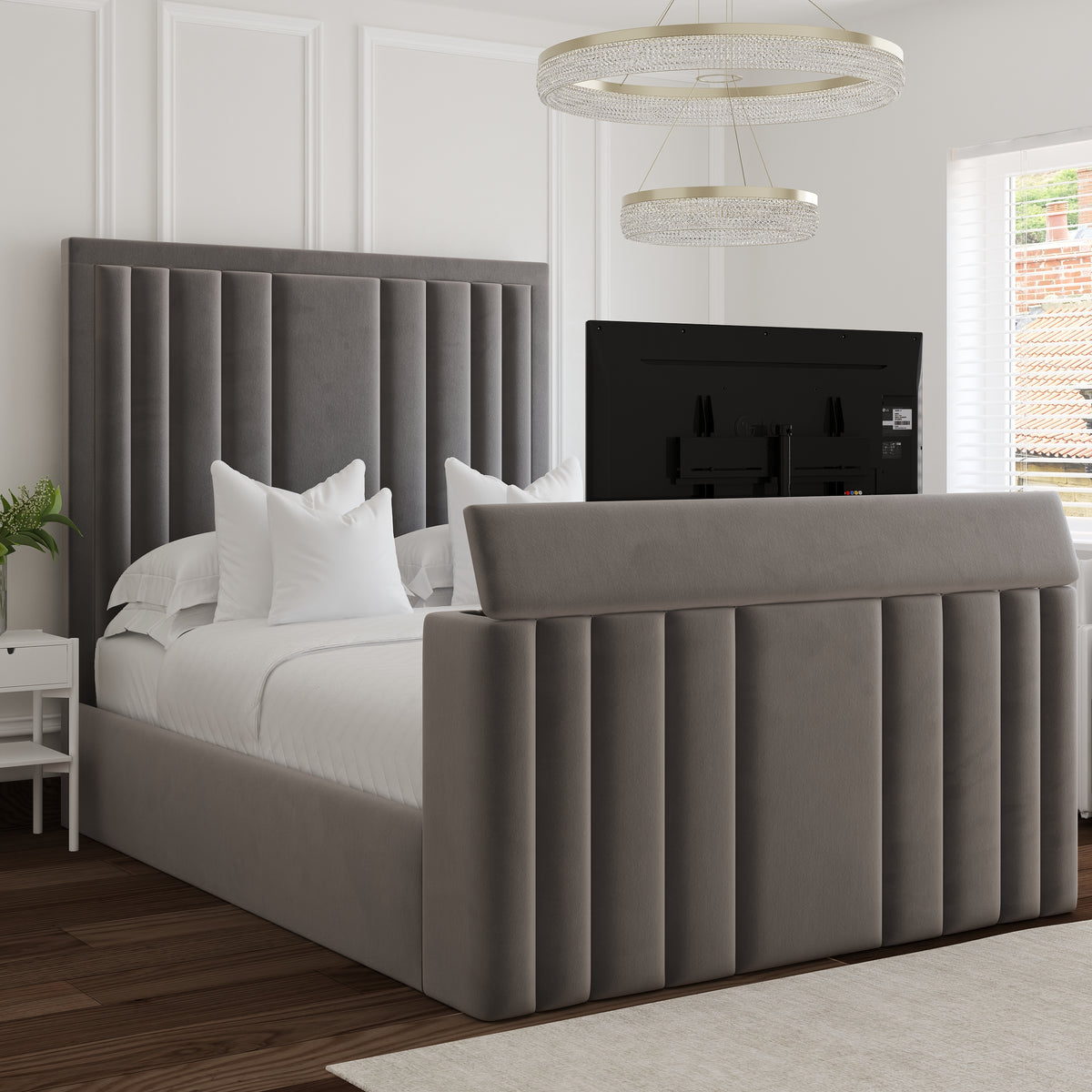 Velora Upholstered TV Bed Frame – Everest Beds