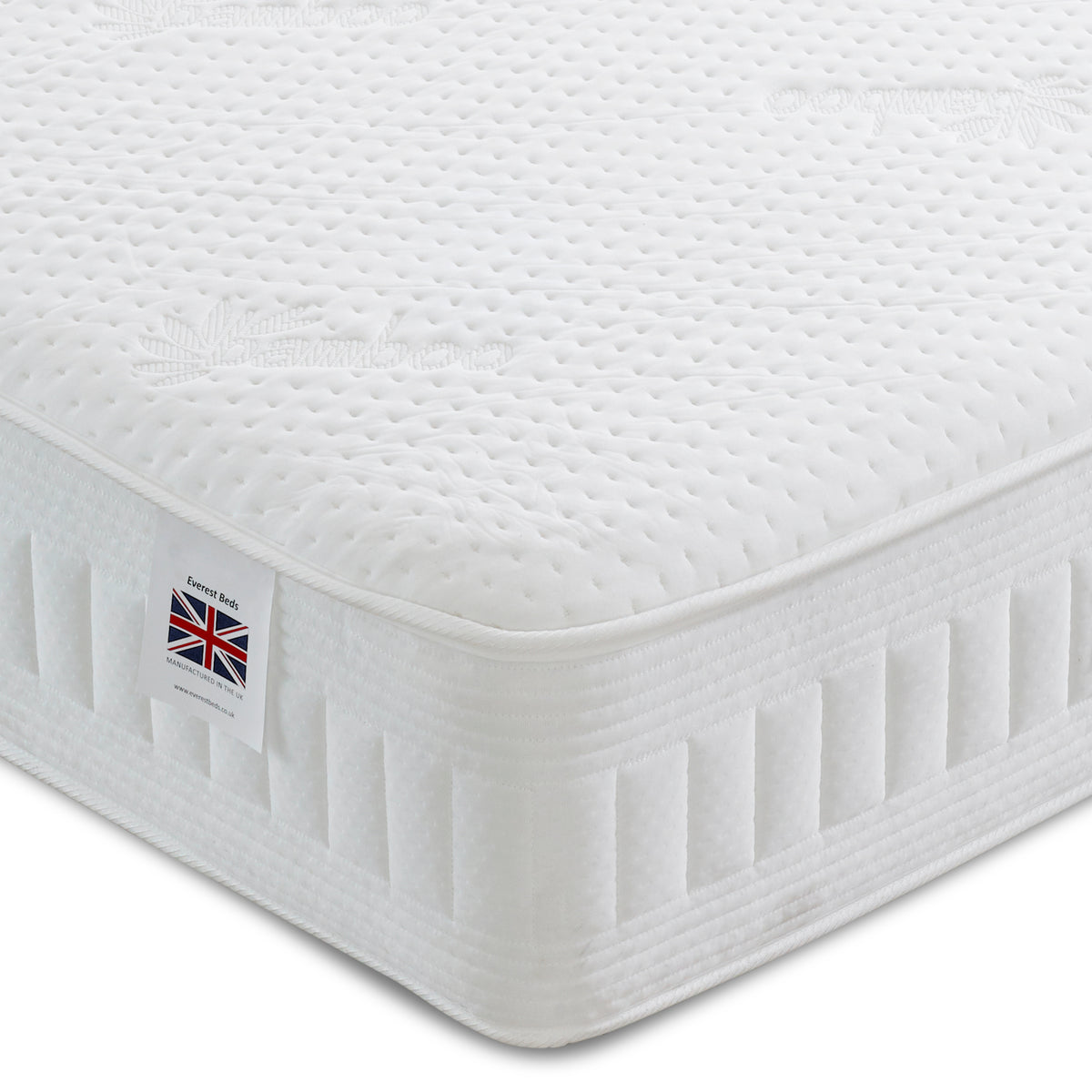 Everest Bamboo Hybrid Encapsulated 1000 Pocket Cool Blue Mattress Medi ...