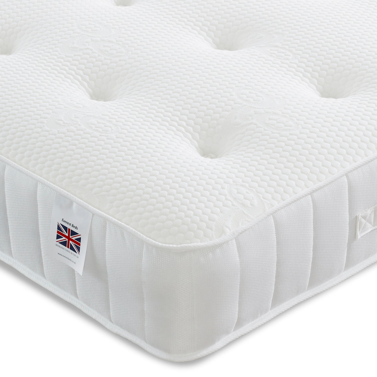 Everest Kensington Open Coil Cool Blue Mattress Medium Firm Zip and Li ...