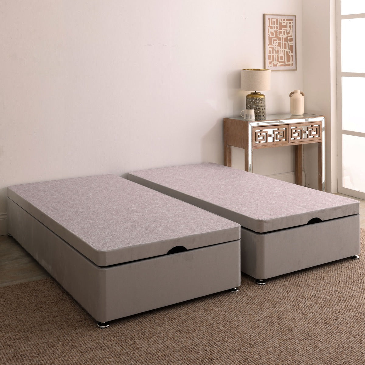 Zip and link ottoman beds store