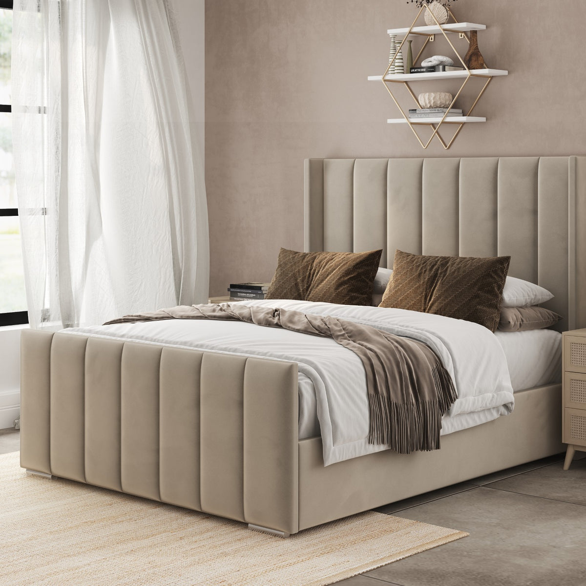Modern Apollo Winged Bed Frame – Everest Beds